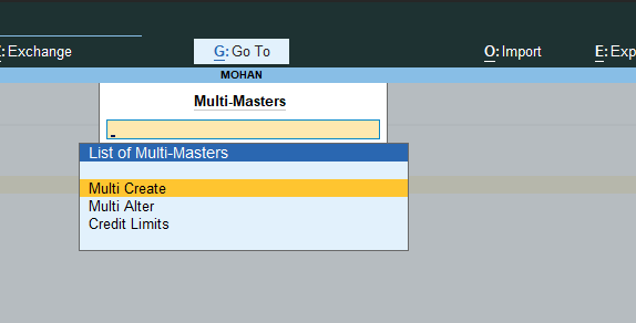 How To Create Multiple Ledger In Tally Prime