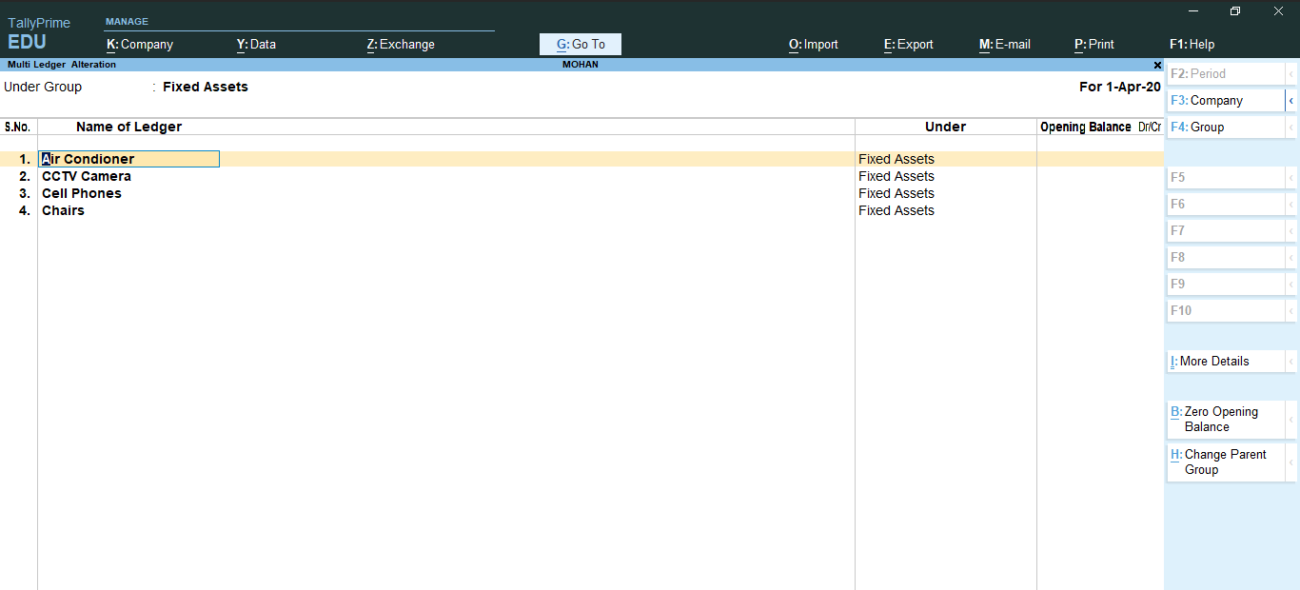 How To Create Multiple Ledger In Tally Prime