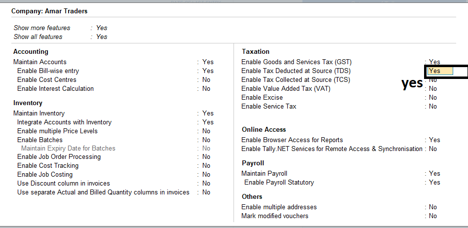 Tax Deducted At Source TDS In Tally Prime