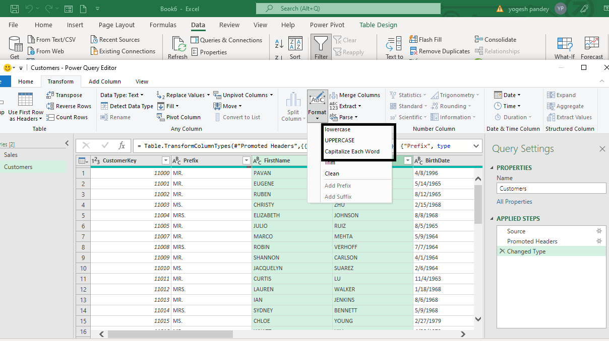 Completed step-by-step A Complete Guide to Excel's Power Query